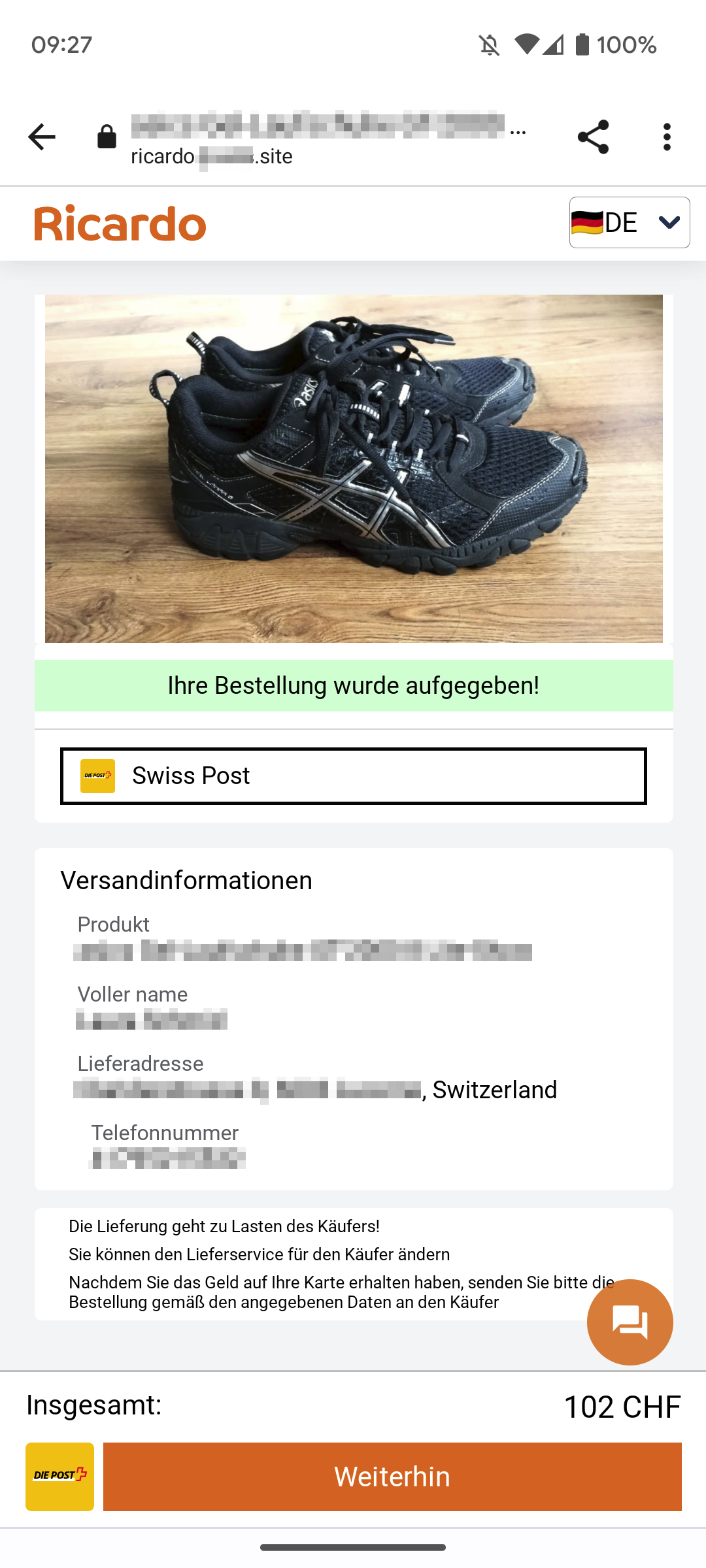 Aktuelle Phishing-Versuche – ricardo.ch Hilfe